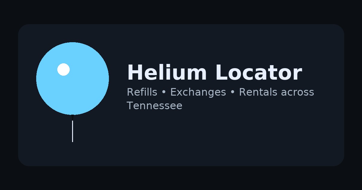 Find Helium Near You — US Directory